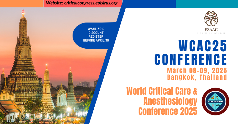 World Critical Care Summit 2024 | WCAC24 | Bangkok, Thailand